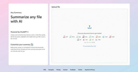 Any Summary – AI Fusion Hub