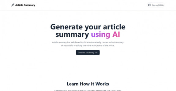 Article Summary – AI Fusion Hub