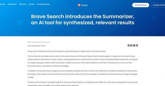Brave Search Summarizer – AI Fusion Hub